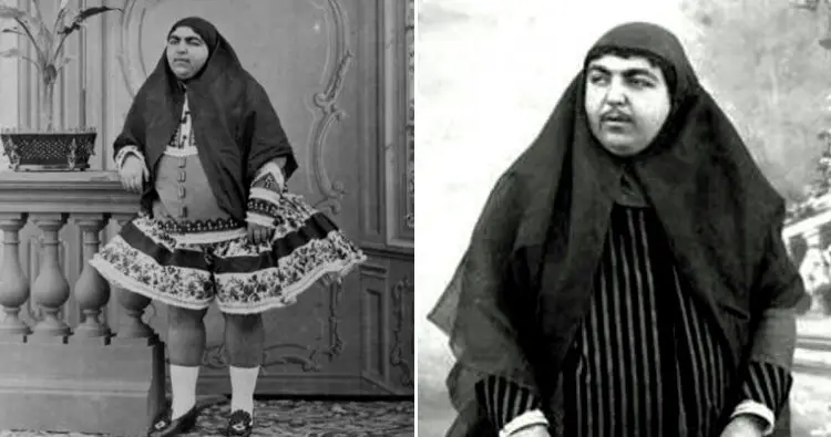 Fatemeh Khanum, prințesa cu mustață care era considerată un etalon al ...